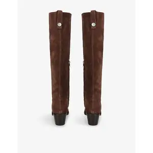 Dolce Vita Virona H2o Suede Heeled Boots - Dark Brown