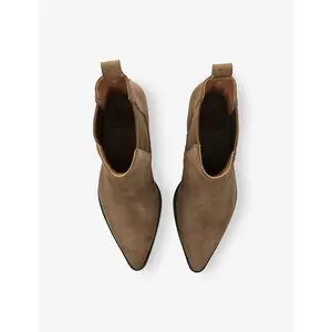 Dolce Vita Shadie H2o Suede Heeled Ankle Boots - Mid Brown