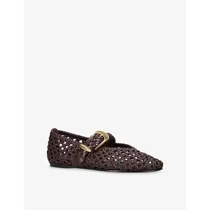 Zimmermann Helix Ballerina Leather Flats - Dark Brown