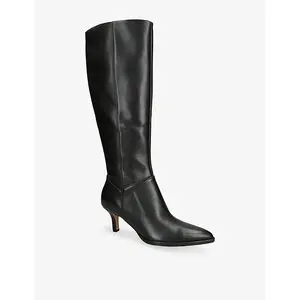 Dolce Vita Aldy Leather Heeled Boots - Black