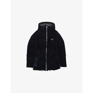 Prada Velvet Down Jacket - Blue