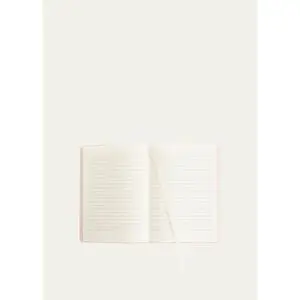 ROYCE NEW YORK Monogrammed Leather Bound Executive Notebook, Personalized - Light Pink