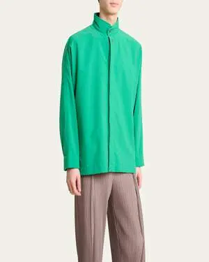 Issey Miyake Padded Snap-front Shirt