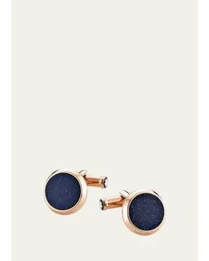 Montblanc Meisterstuck Round Stone Cufflinks - Rose Gold
