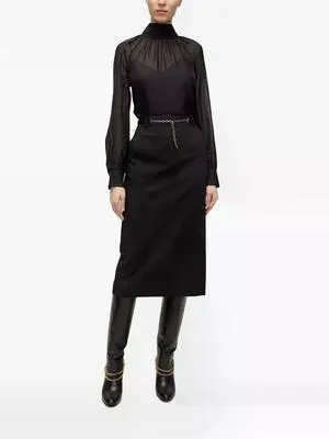 Veronica Beard Alyssa High Neck Blouse