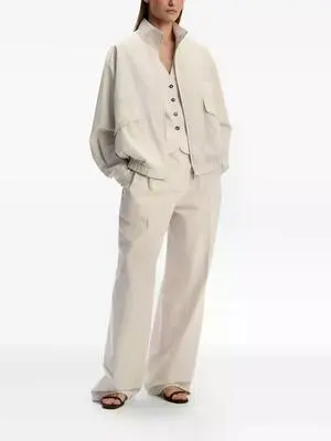 12 STOREEZ Pleated Wide-leg Trousers