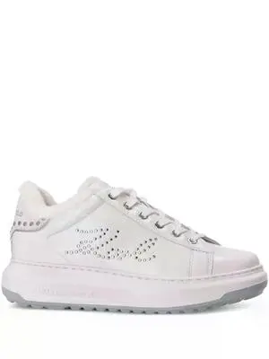 Karl Lagerfeld Studded Leather Platform Sneakers