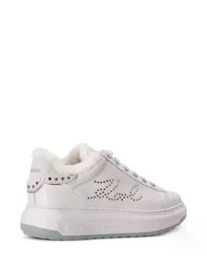 Karl Lagerfeld Studded Leather Platform Sneakers