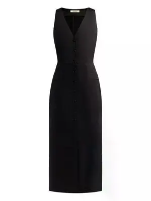 12 STOREEZ Button-fastening Dress - Black