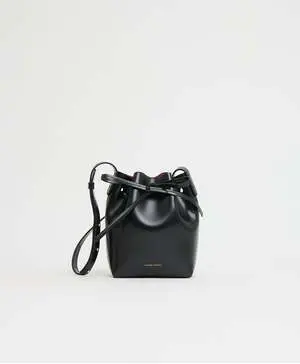 MANSUR GAVRIEL Mini Mini Bucket Bag - Spazzolato/black/flamma