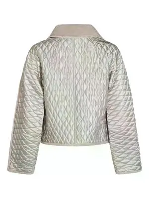 Burberry Quilted Corduroy-trimmed Jacket - Neutrals