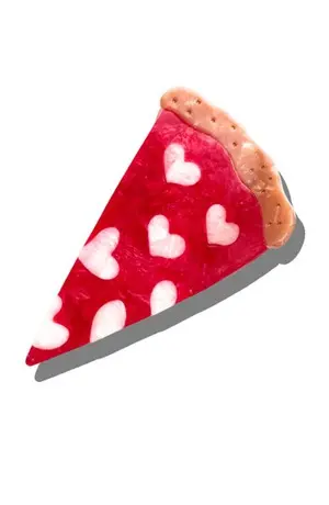SOLAR ECLIPSE Pizza Slice Claw Clip - Red