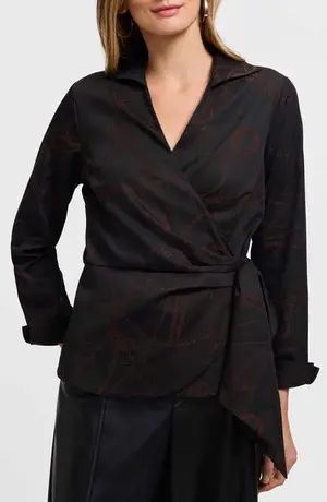 Foxcroft Tie Detailed Kaftans Tunics