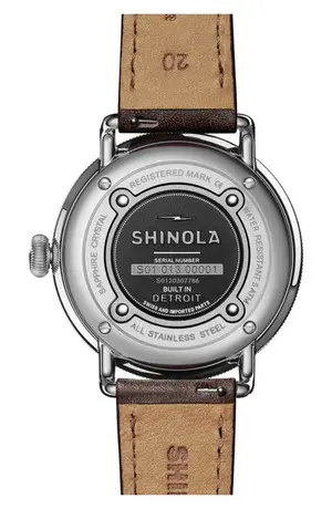 Shinola Canfield Strap Watch - Dark Olive