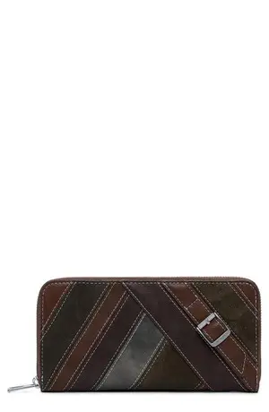 Desigual Faux Leather Continental Wallet - Brown