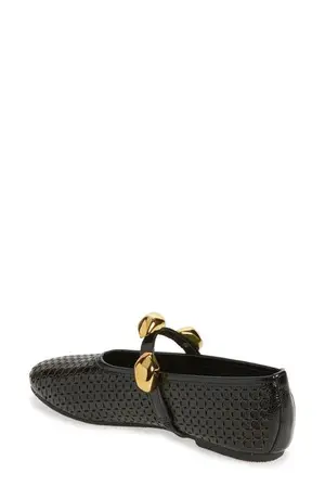 KOKO + PALENKI Shia Mary Jane Flat - Black Leather