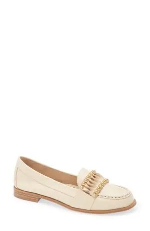 KOKO + PALENKI Tripp Leather Loafer - Beige Leather