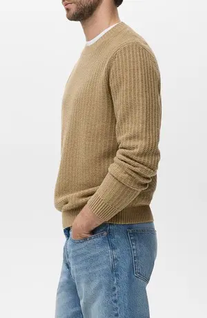 Mango Crewneck Cotton Sweater