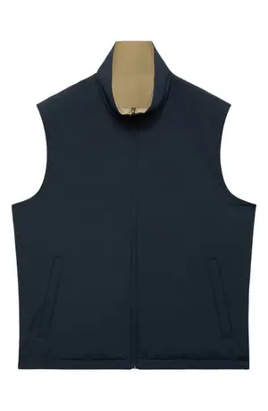 Mango Reversible Water-repellent Vest - Navy