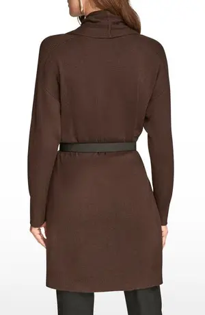 Donna Karan New York Belted Longline Cardigan