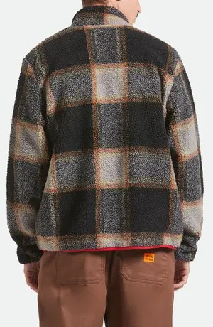 Brixton Buffalo Plaid Fleece Zip-up Jacket