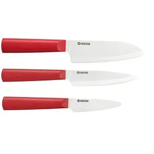 KYOCERA Innovation® 3 Piece Ceramic Knife Set - Red