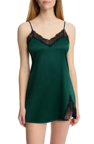 SKARLETT BLUE Entice Mini Chemise Slip - Wreath/black