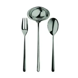 MEPRA Linea Serving Set3 Pieces Black Gold