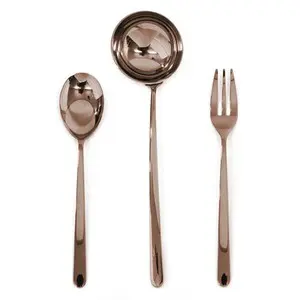 MEPRA Linea Serving Set3 Pieces Bronze
