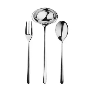 MEPRA Linea Serving Set3 Pieces Silver