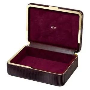 Wolf Bella Jewellery Box - Bordeaux
