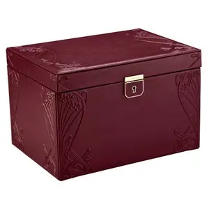 Wolf Liberty Jewelry Box - Burgundy