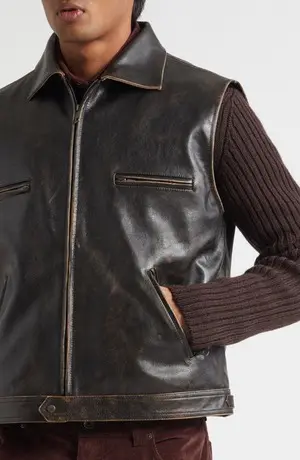 Dolce & Gabbana Leather Moto Vest