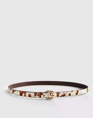 Madewell Cowhide Leather Western Belt - Soft Mahogany Multi