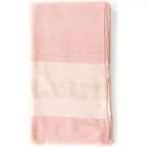 STUDIO VARIOUSLY Soft Handwoven Merino Throw - Salmon Rose