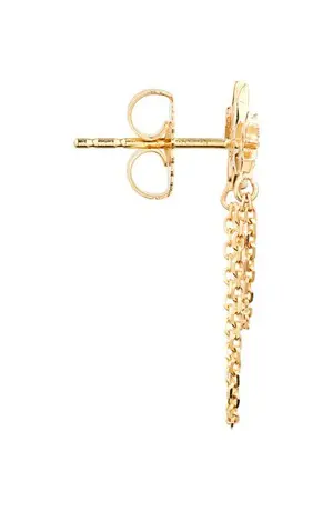 Anzie Morgan North Star Drop Earrings - Gold Left