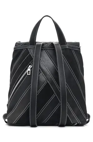Desigual Belted Zip Faux Leather Backpack