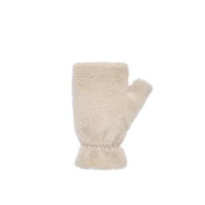 Moncler Teddy Fingerless Gloves - Beige