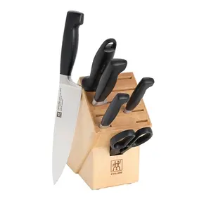 ZWILLING Four Star 7 Piece Knife Set - Black
