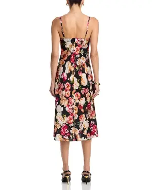 L'Agence Solay Silk Slip Dress