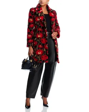 L'Agence Tristan Sherpa Midi Coat