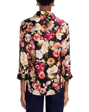L'Agence Dani Floral Silk Blouse