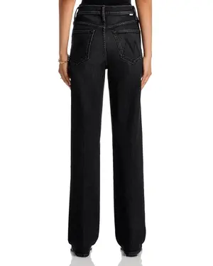 MOTHER The Rambler High Rise Zip Heel Jeans - Keep It Sharp
