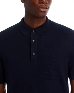 BOSS Iannoti Knit Polo Shirt - Dark Blue