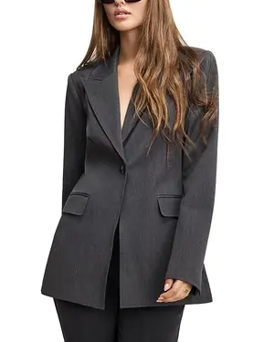 Good American Notched Lapel Outerwear For Women