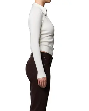 Citizens Of Humanity 60's Long Sleeve Polo Top - Pashmina