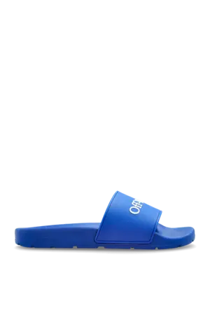 Off-White Logo Slides - Blue