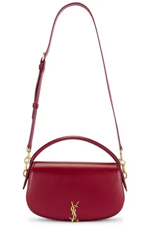 Saint Laurent Voltaire Shoulder Bag - Carmine Red