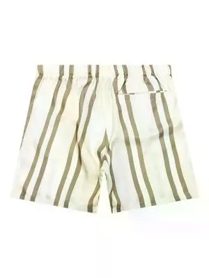 John Elliott Striped Silk Shorts