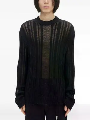ANN DEMEULEMEESTER Halvar Ribbed-knit Sweater